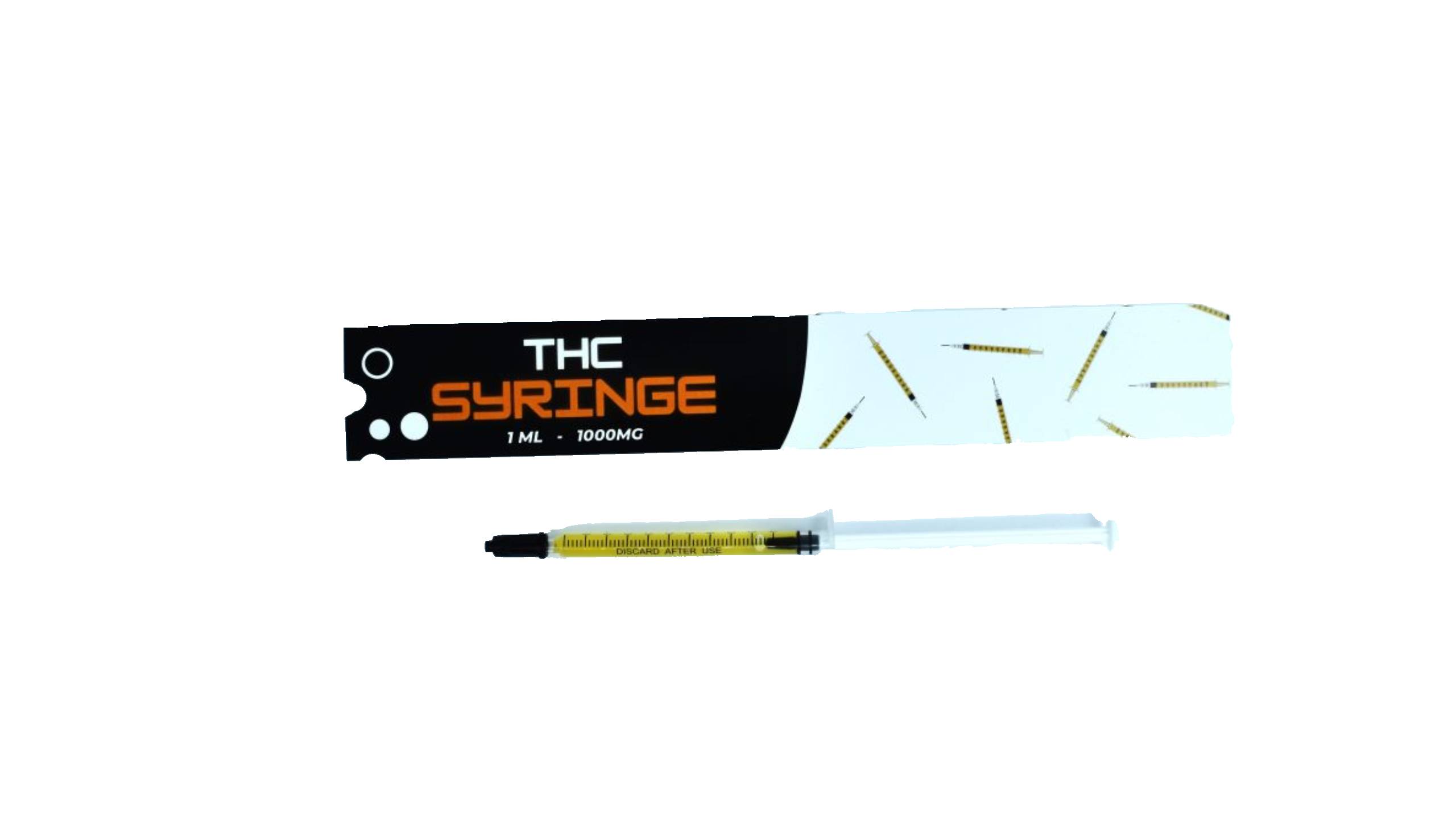THC DISTILLATE Syringe – 1ml – 1000mg – Herb Castle