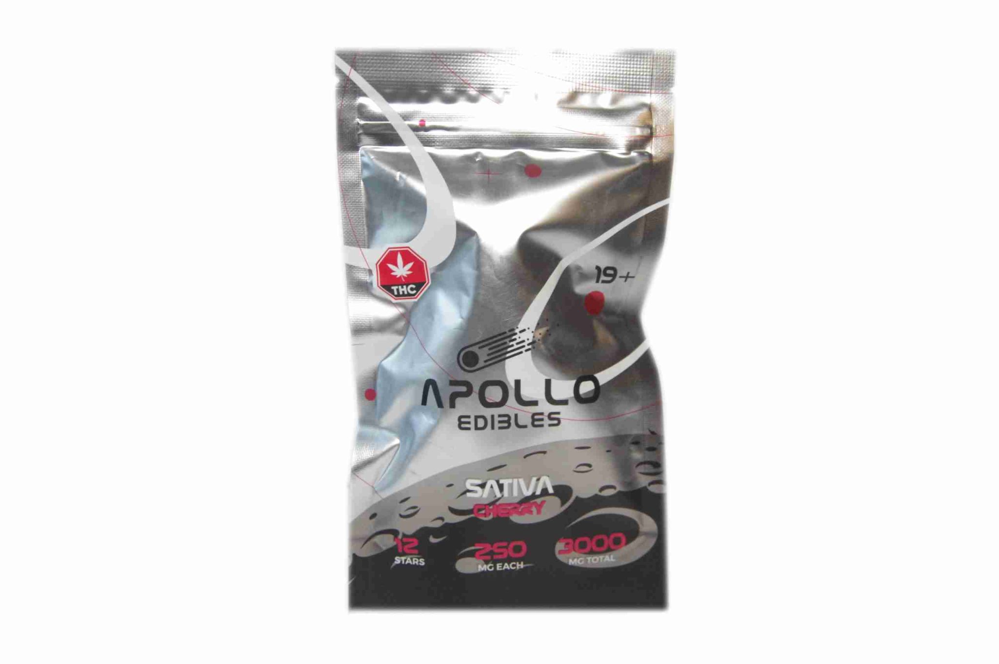 Apollo Edibles – Cherry Shooting Stars 3000mg THC Sativa - Herb Castle